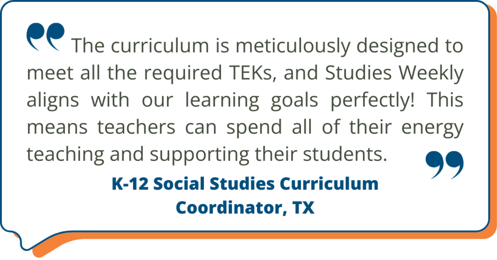 Texas TEKS Aligned Social Studies & Science Curriculum - Studies Weekly