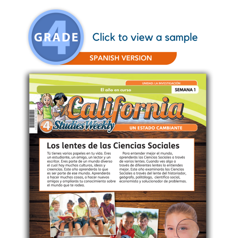 California Social Studies and Science Curriculum