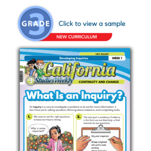 California Social Studies and Science Curriculum