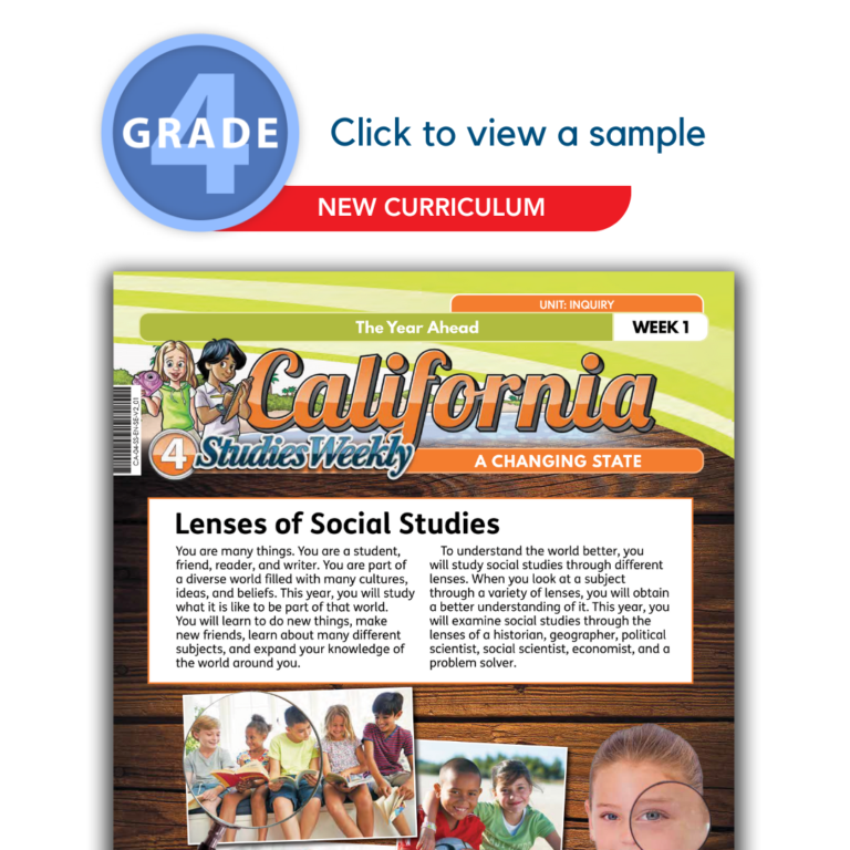 California Social Studies and Science Curriculum