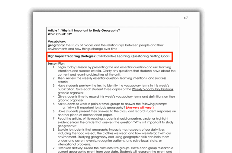 High-Quality Instructional Materials (HQIM) for K-8