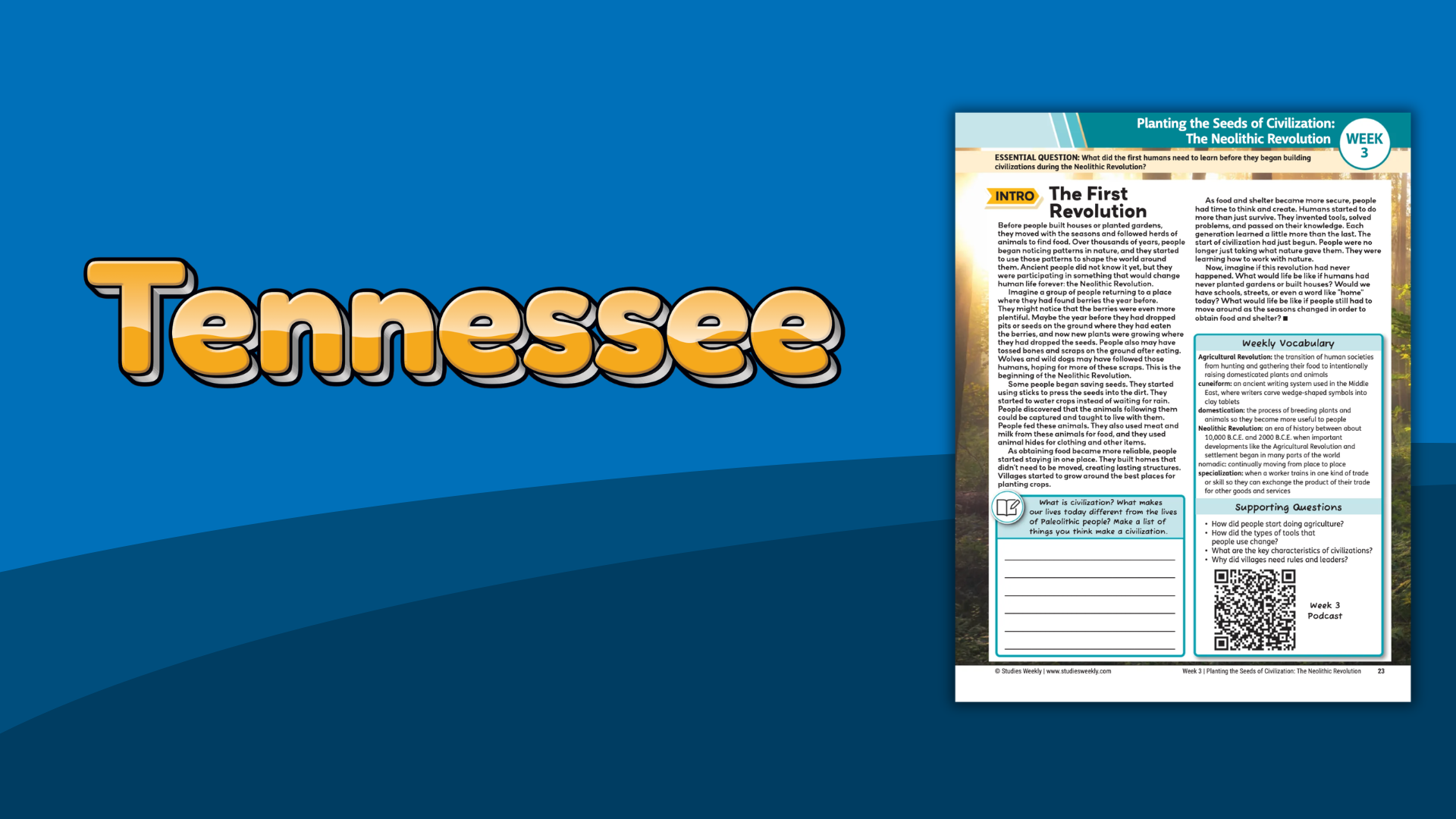 Tennessee Social Studies Adoption - Studies Weekly